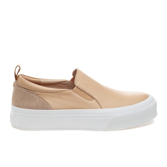 J/SLIDES | Shoes | Nwt Jslides Gia Light Sand Leather Sneaker | Poshmark